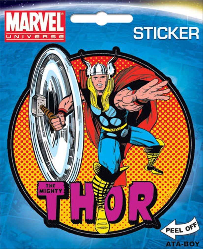Amazon.com: Ata-Boy Marvel Comics Thor 4" Full Color Sticker