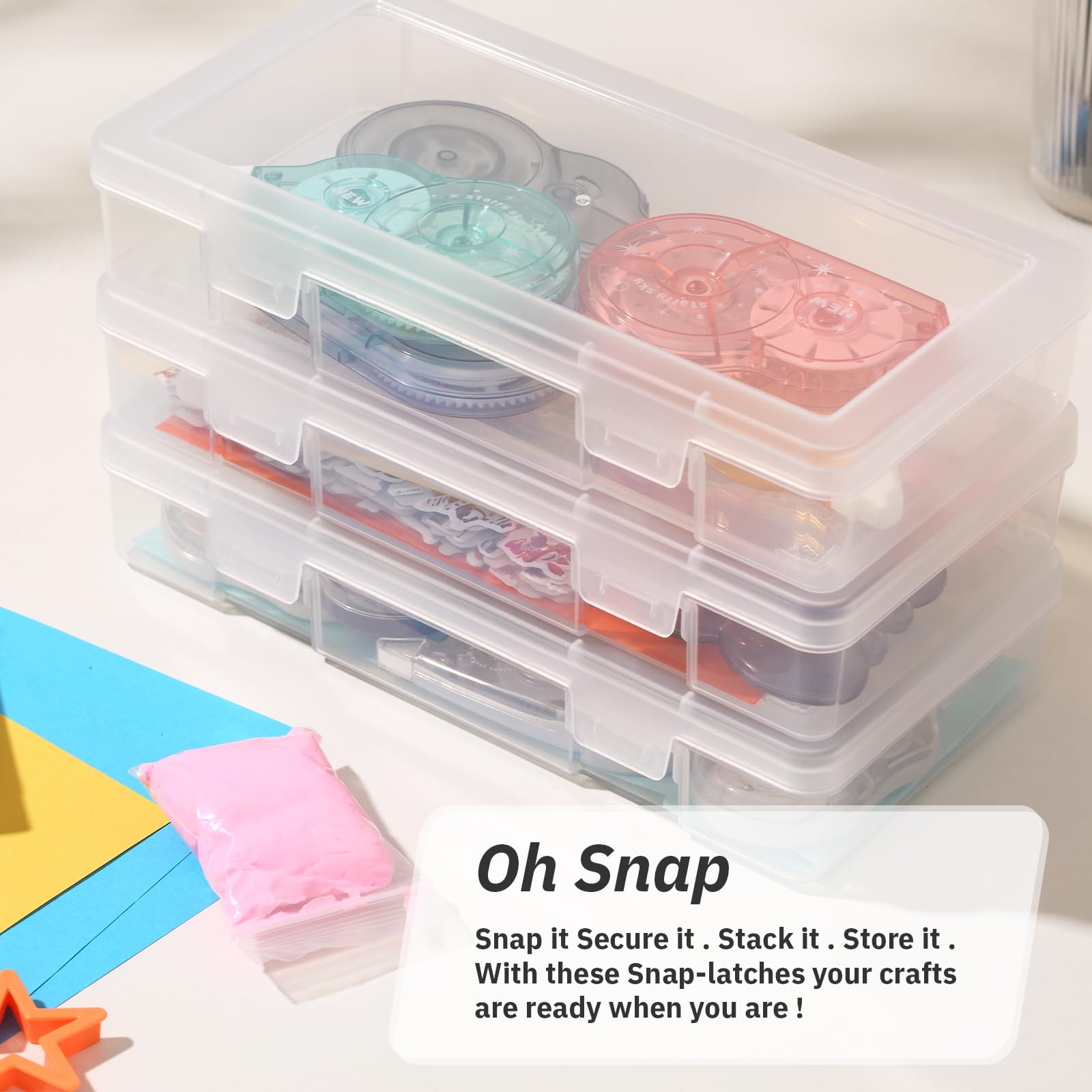 Snapklik.com : Novelinks Small Plastic Storage Box Containers