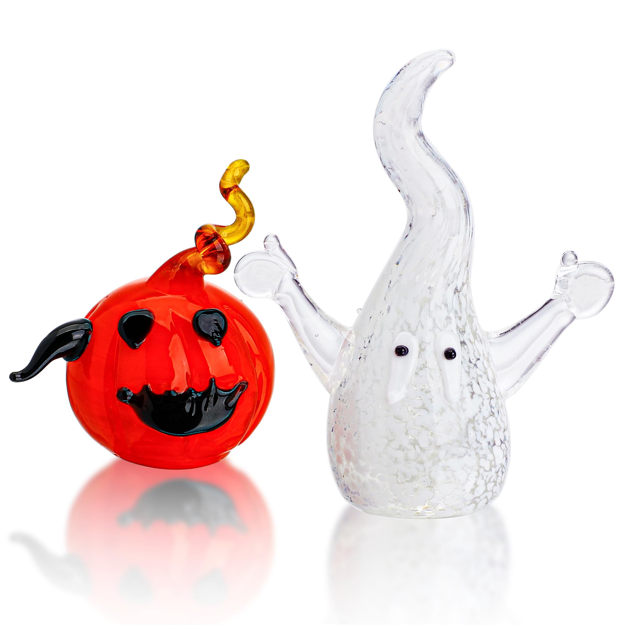 Amazon.com: H&D HYALINE & DORA Miniature Blown Glass Pumpkin Halloween ...
