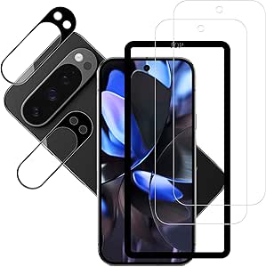 Amazon.com: HKKAIS Screen Protector For Google Pixel 9 Pro XL Tempered Glass Film 2-Pack with ...