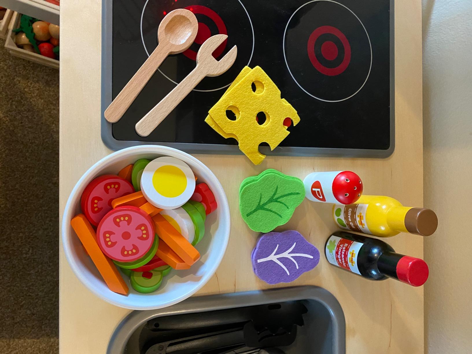Bigjigs Toys Wooden Salad Play Set : Amazon.co.uk: Toys & Games