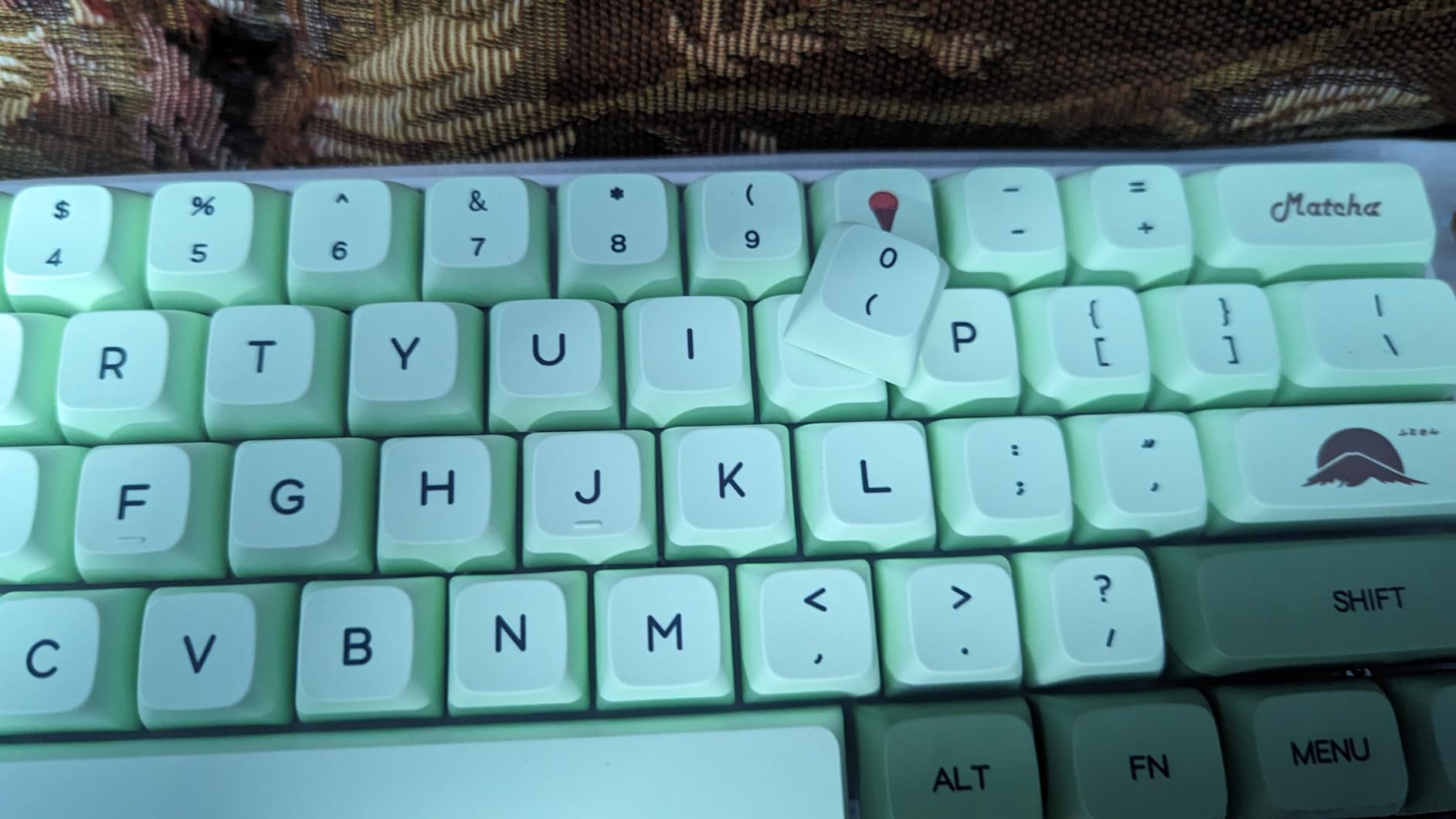 MB Matcha XDA KEYCAPS, DYE SUB PBT, 124 Keys, Perfect for Full Size ...