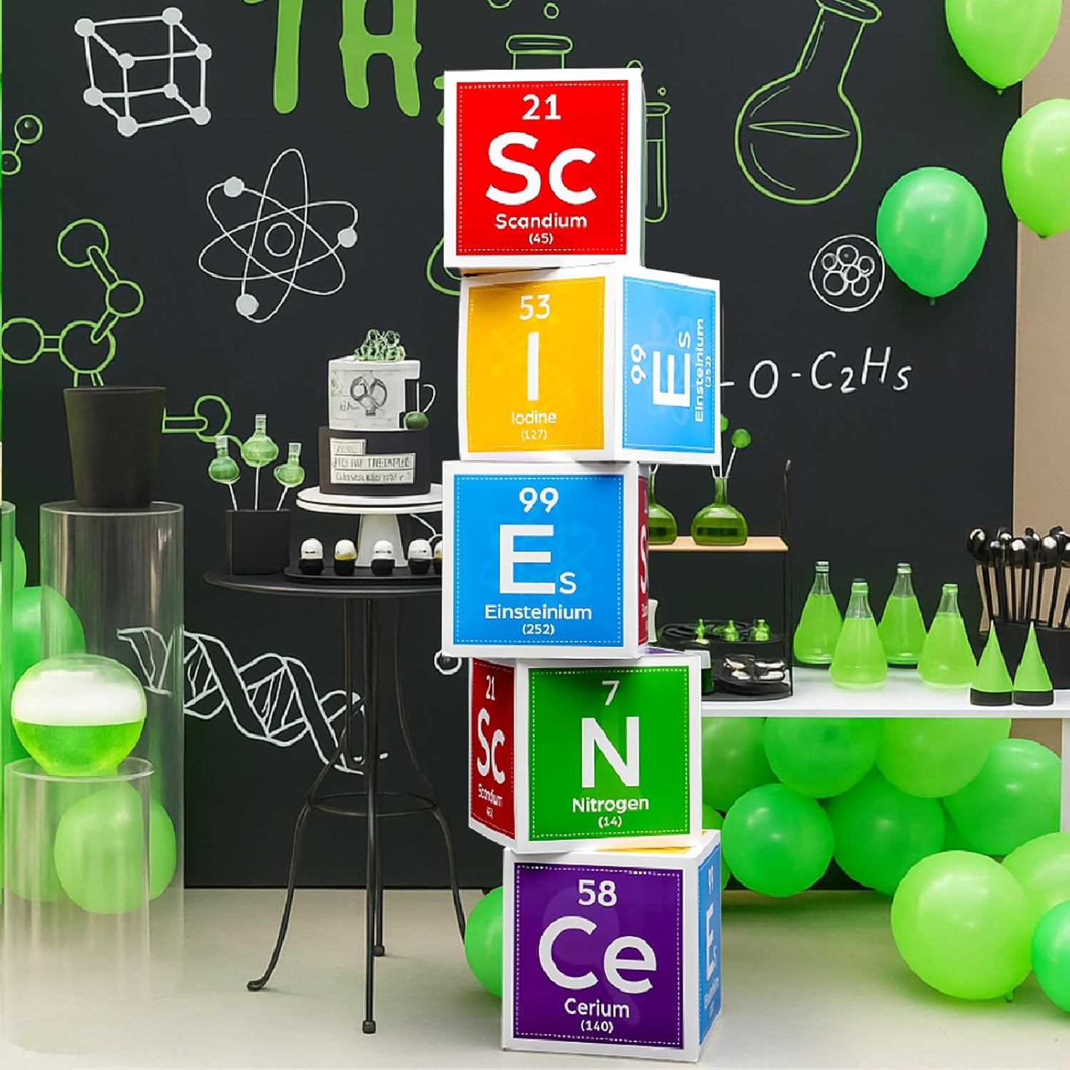 Amazon.com: Ctosree 5 Pcs Large Science Party Decorations 12 Inches ...