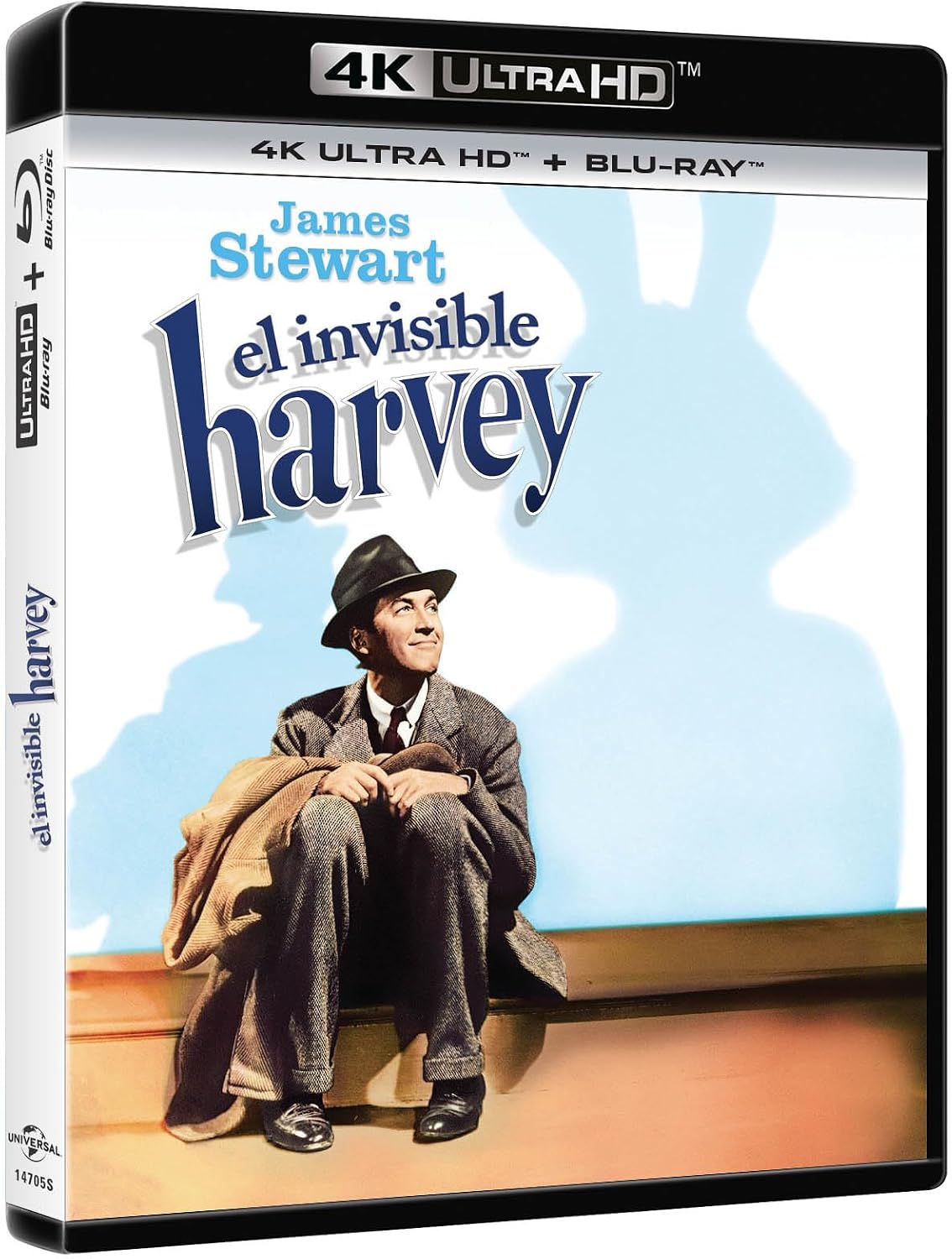 El invisible Harvey (4K UHD + Blu-ray) [Blu-ray] : James Stewart ...