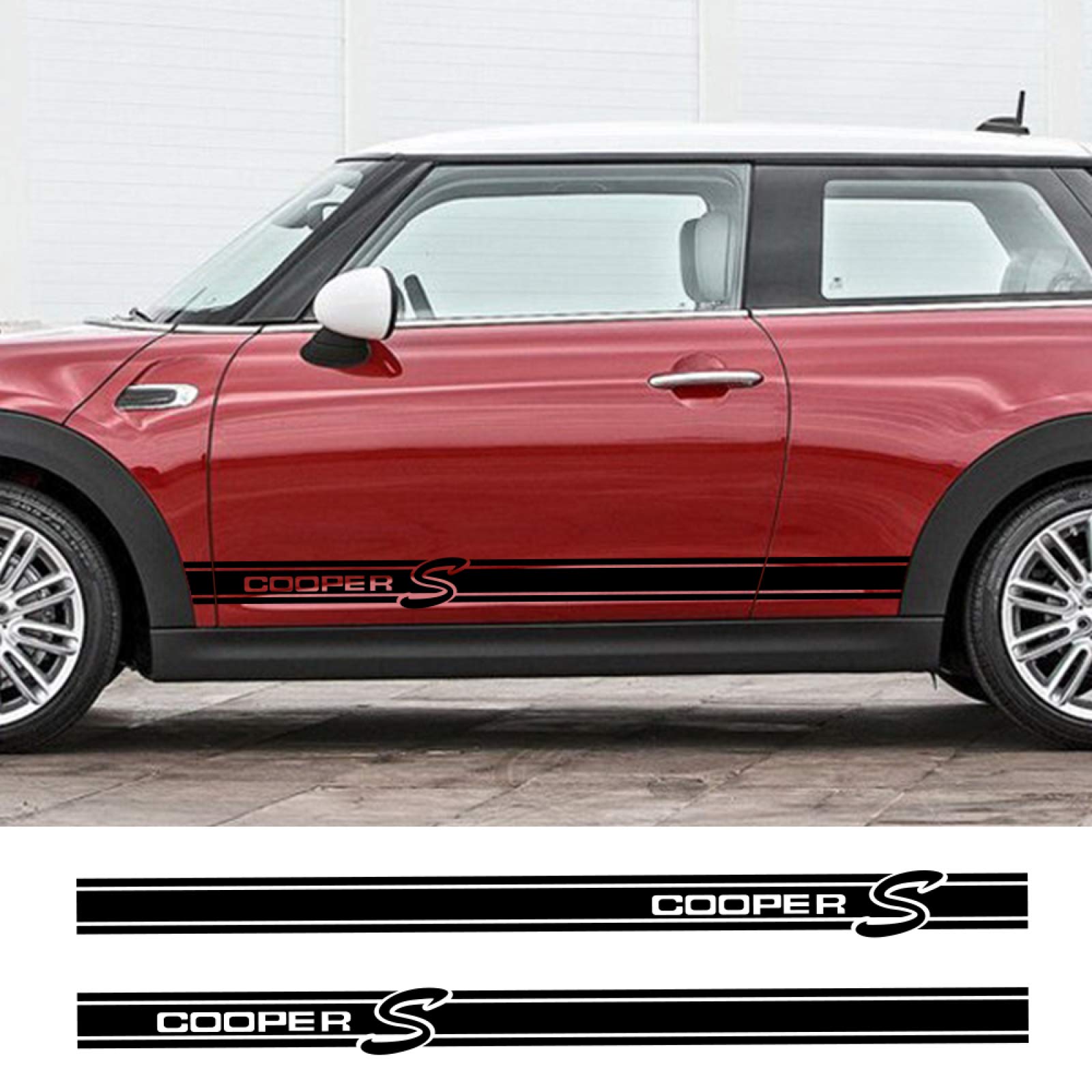 Red Mini Cooper Side View
