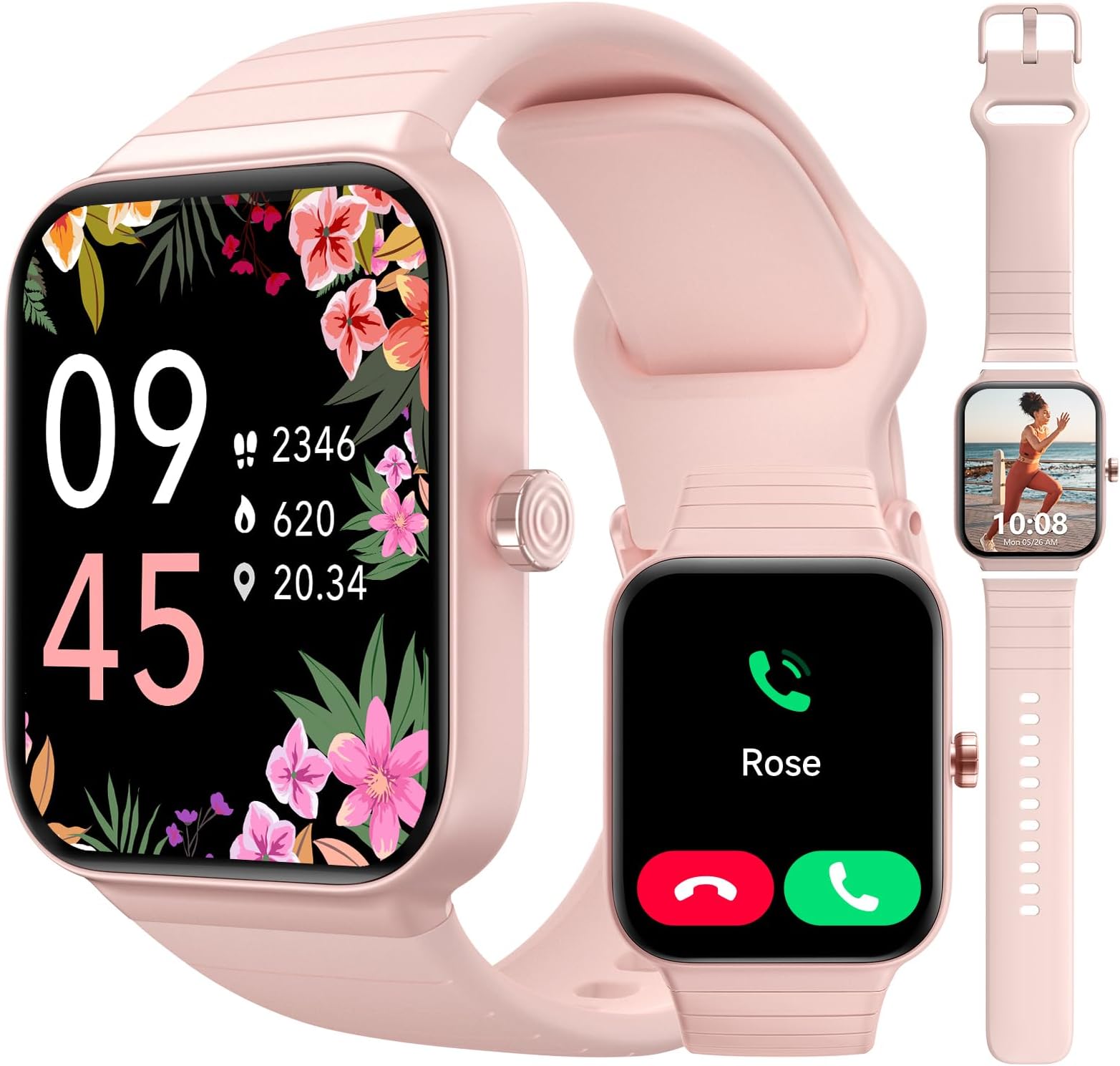 Amazon.com: Smart Watch for Android Phones,Women Man1.8 Smartwatch with ...