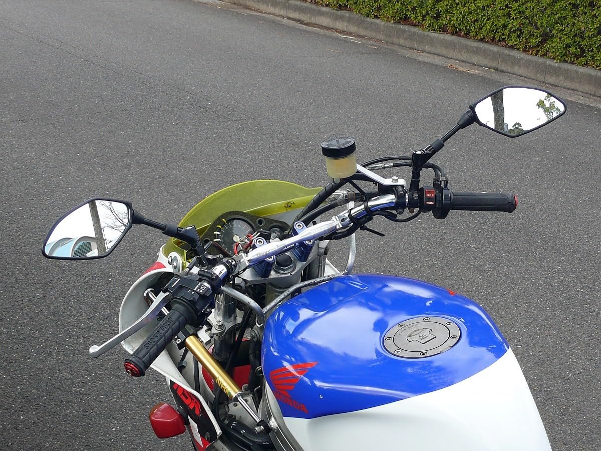 Amazon | SEMIMO バイク用ミラー オートバイミラー PCX GROM Z125 MT-07 MT-09 などに対応 8MM 10MM 逆/正ネジ 6個 汎用 左右セット 凸面鏡 ...