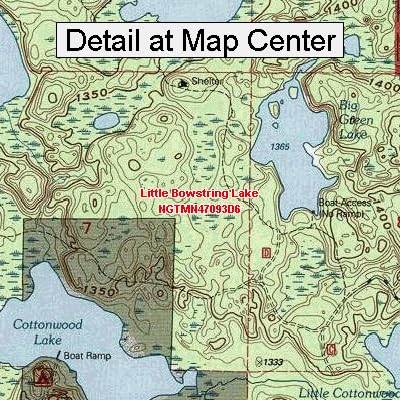 Amazon.com : USGS Topographic Quadrangle Map - Little Bowstring Lake ...