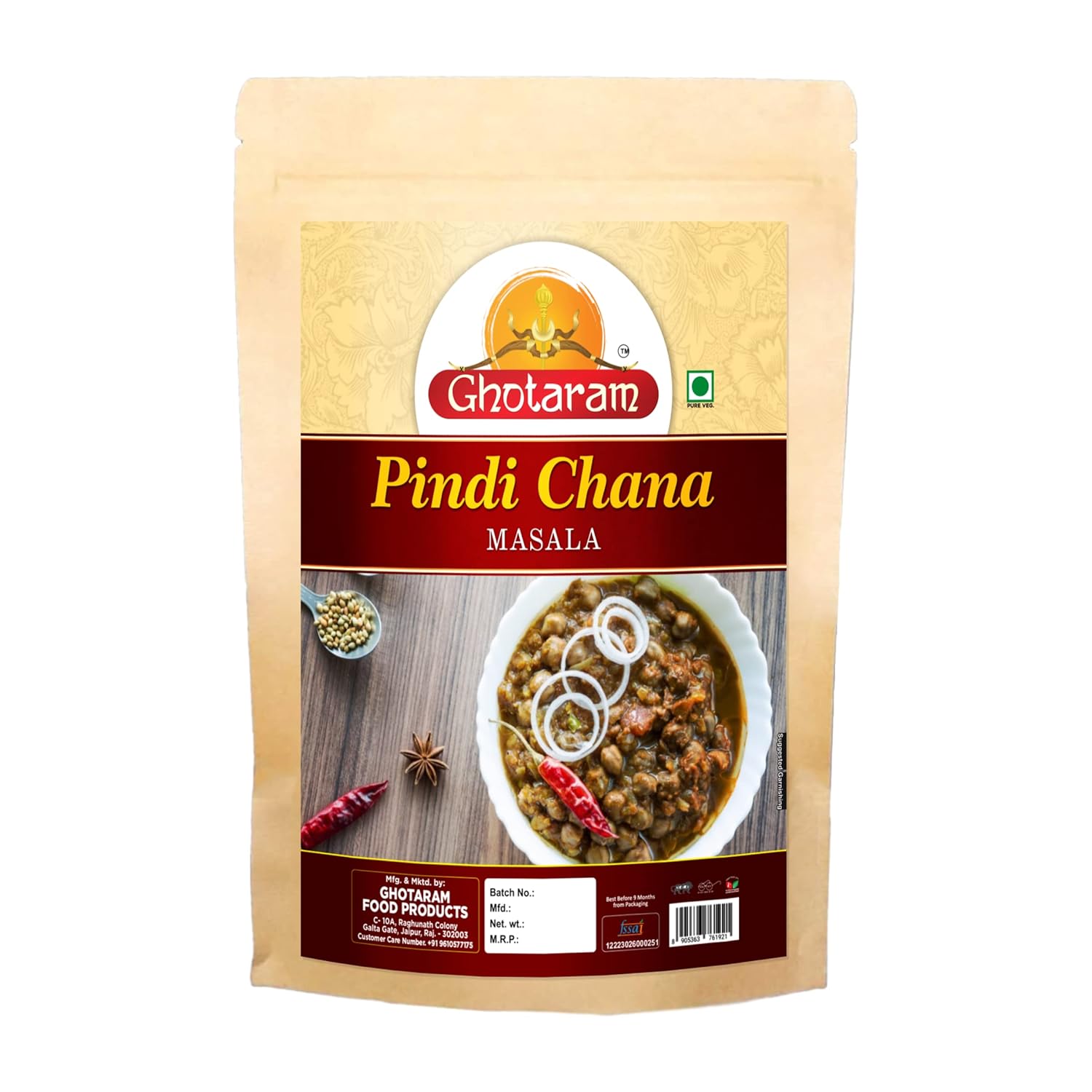 Ghotaram Kake THE Dhabe Style Punjabi Khatte Pindi Chole/Pindi Chana ...