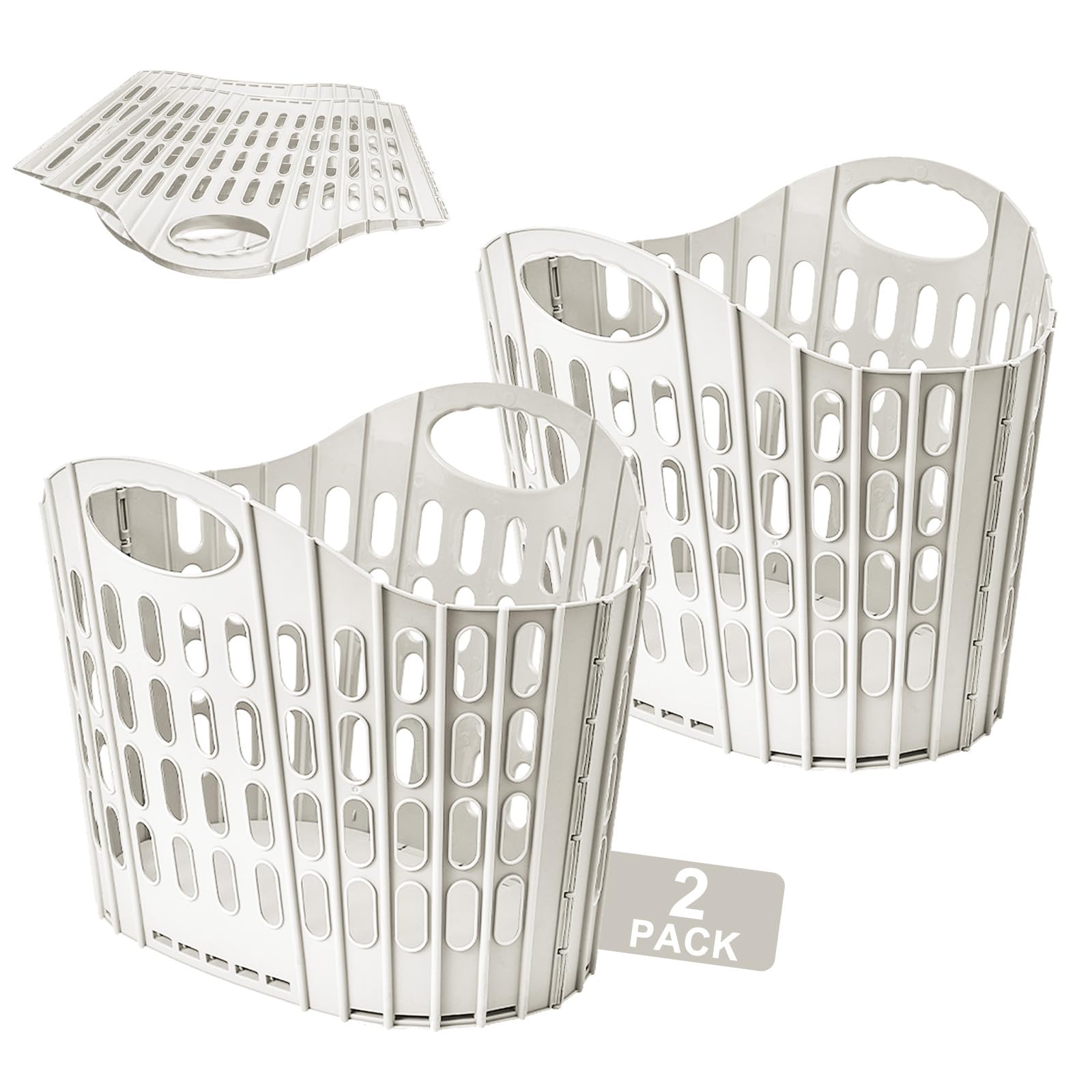 Amazon.com: loveasy 2 Pack 65L Large Collapsible Laundry Basket ...