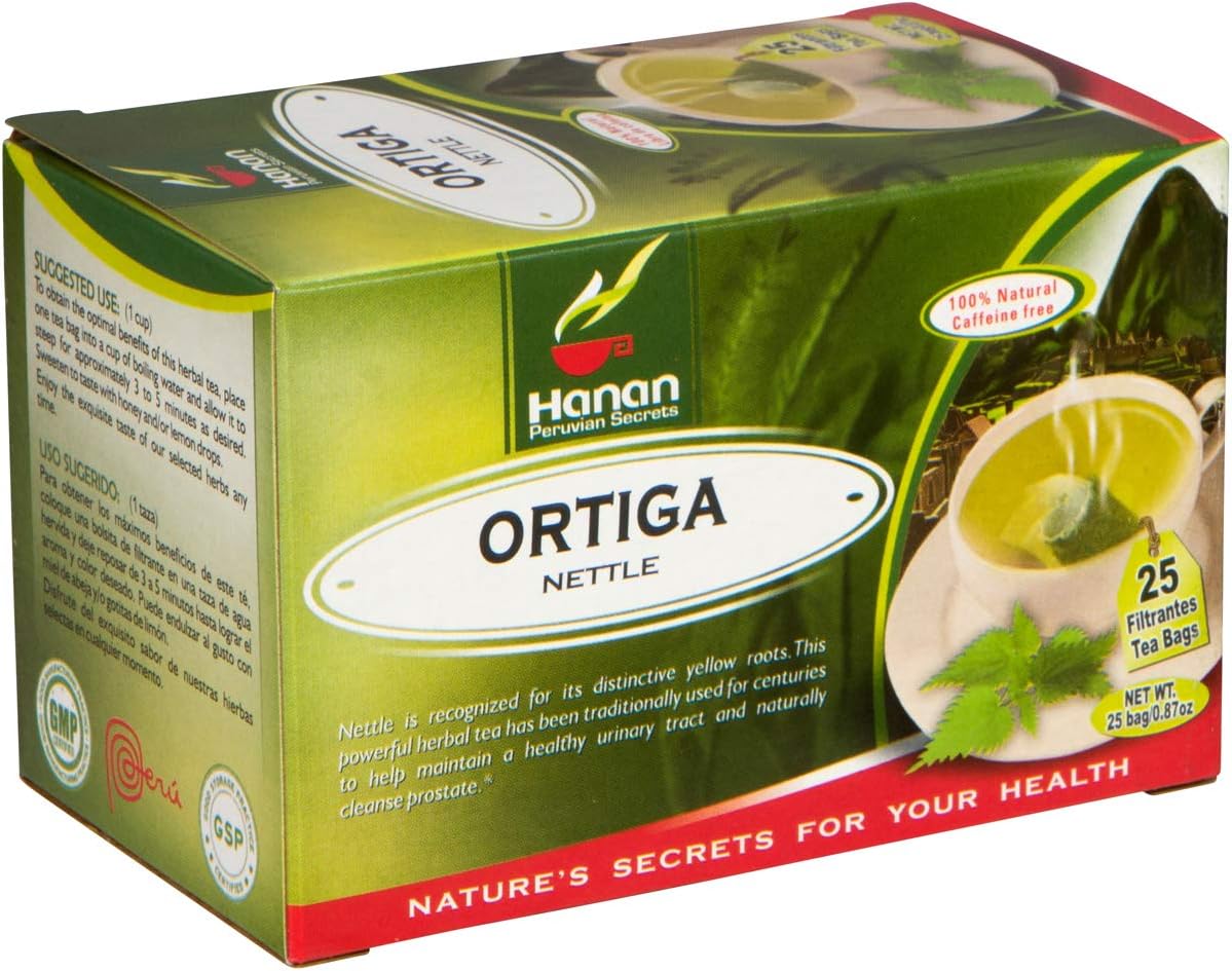 Amazon.com : Hanan Nettle Tea - 25 Tea Bags of Stinging Nettle Leaf and ...