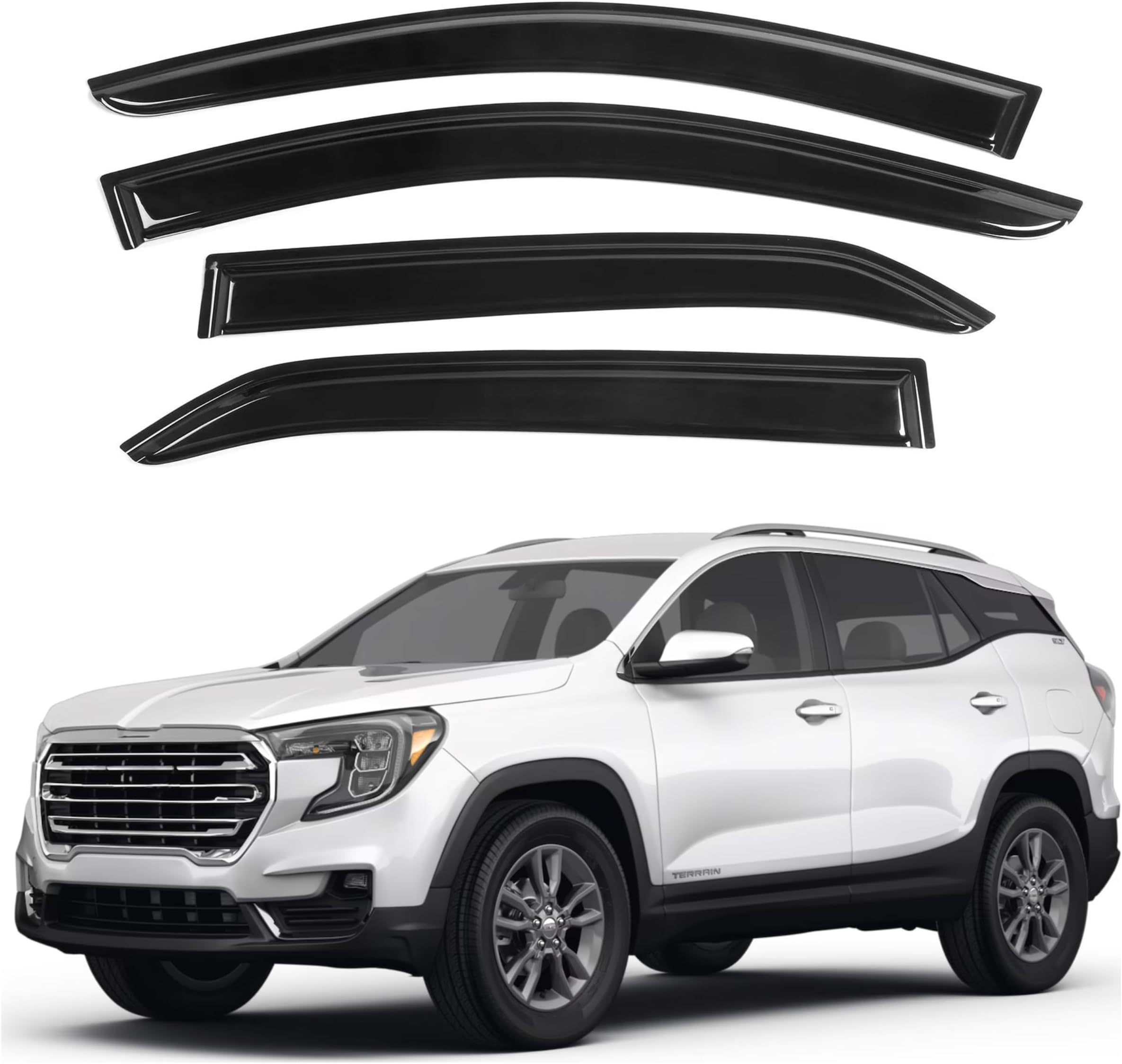 Amazon.com: Extra Durable Window Deflectors in-Channel Window Visors ...