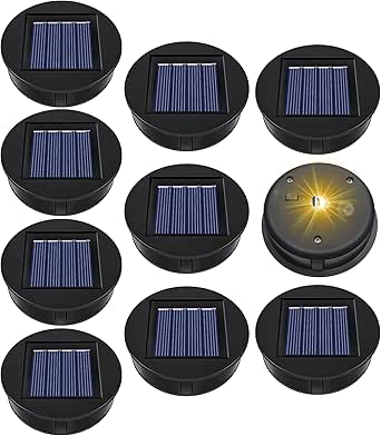 Amazon.com: 10 Pack Solar Lights Replacement Top for Lanterns ...