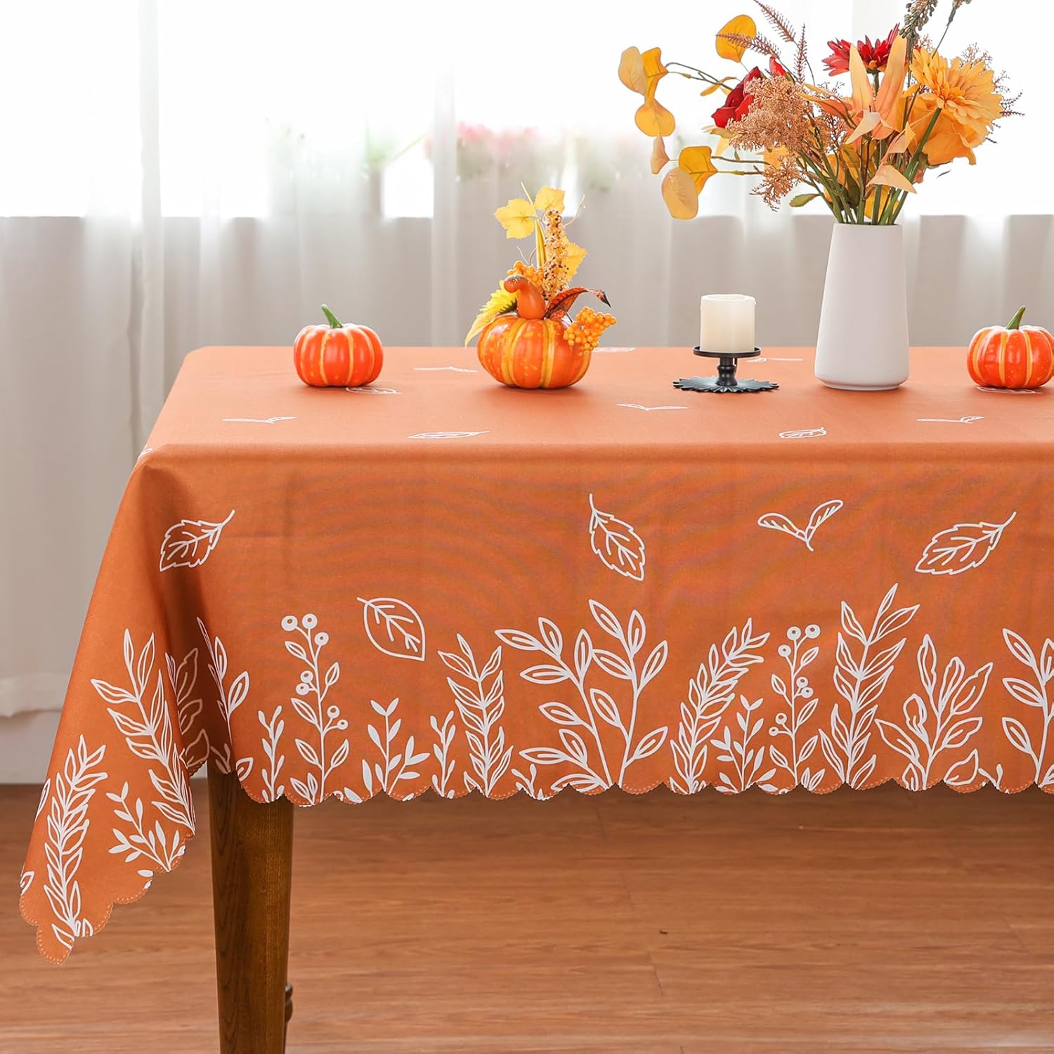 Amazon.com: Siilues Fall Tablecloth 60 x 84 Inch, Fall Decorations ...