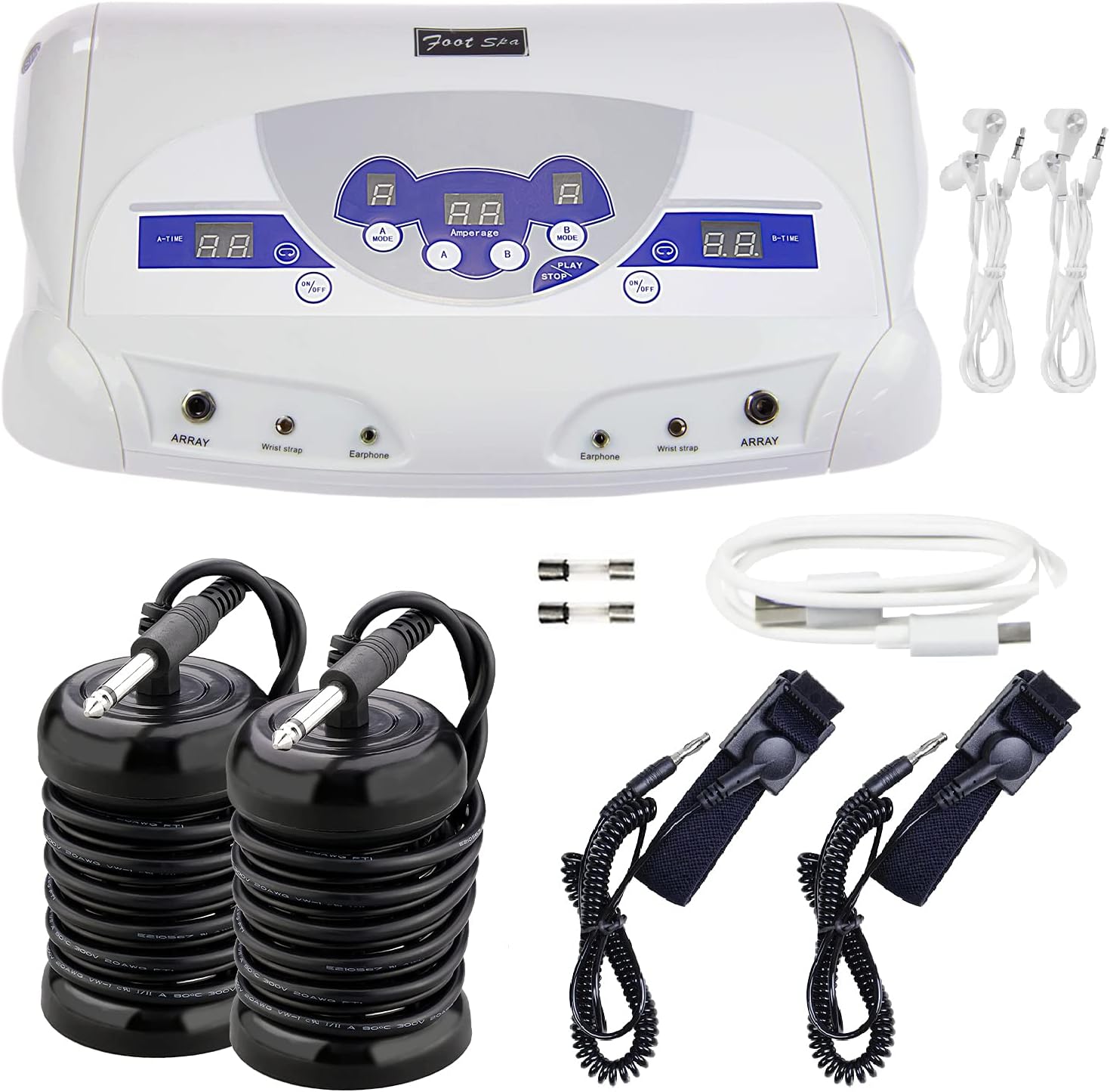 Amazon.com: veicomtech Dual Ionic Foot Bath Detox Machine, ion Detox ...