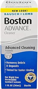 Boston Cleaner for Rigid Gas Permeable Contact Lenses, Advance Formula ...