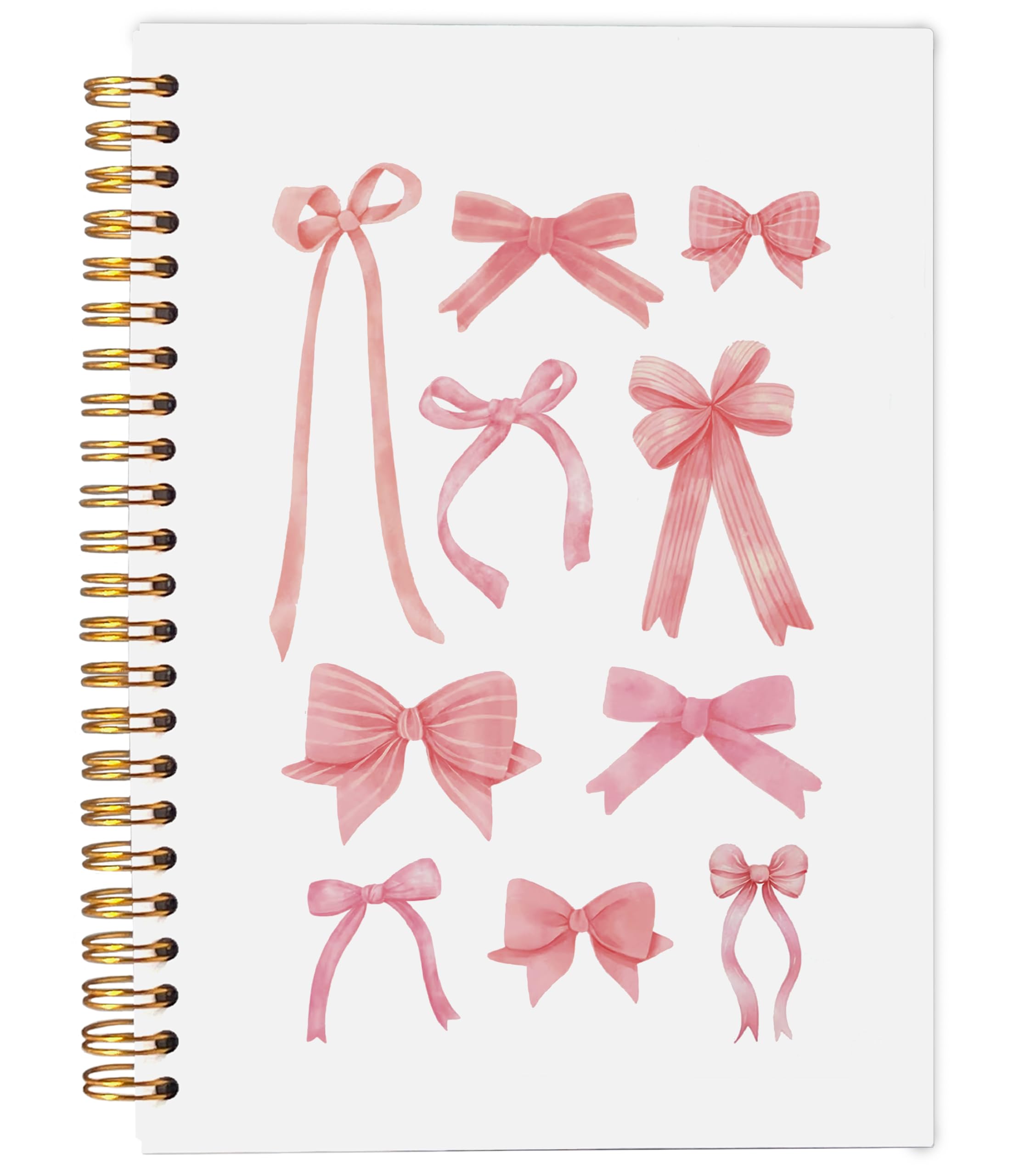 Amazon.com : Ecezatik Coquette Pink Bow Notebook Journal, Preppy ...