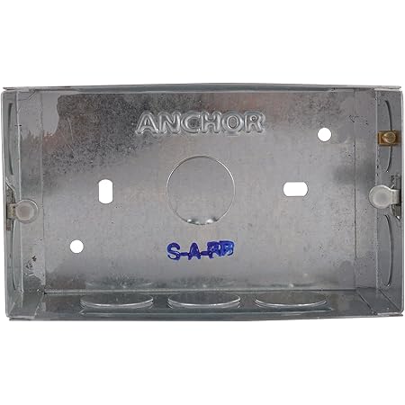 Anchor 21791 Metal GI Box Roma 4 Module, Silver : Amazon.in: Home ...