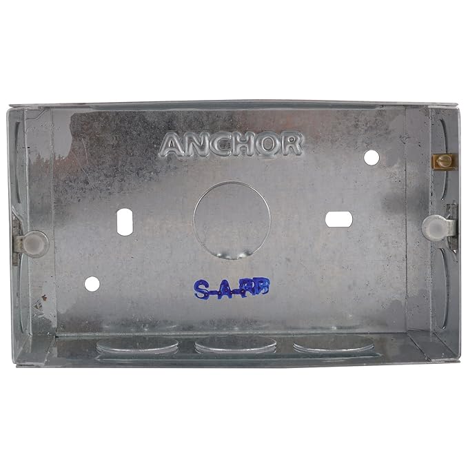 Anchor 21791 Metal GI Box Roma 4 Module, Silver : Amazon.in: Industrial ...