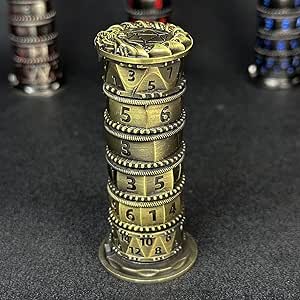 Amazon.com: HAOMEJA Pagoda Dice Spinner 7 in 1 DND Set, Metal Roulette ...