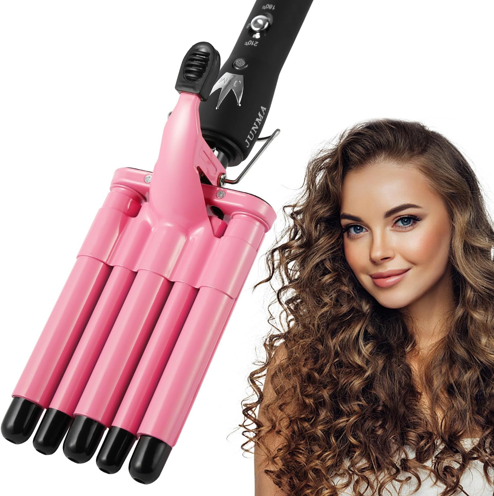 Amazon.com: Hair Crimper 5 Barrel Curling Iron Wand, 0.6 Inch (16mm ...