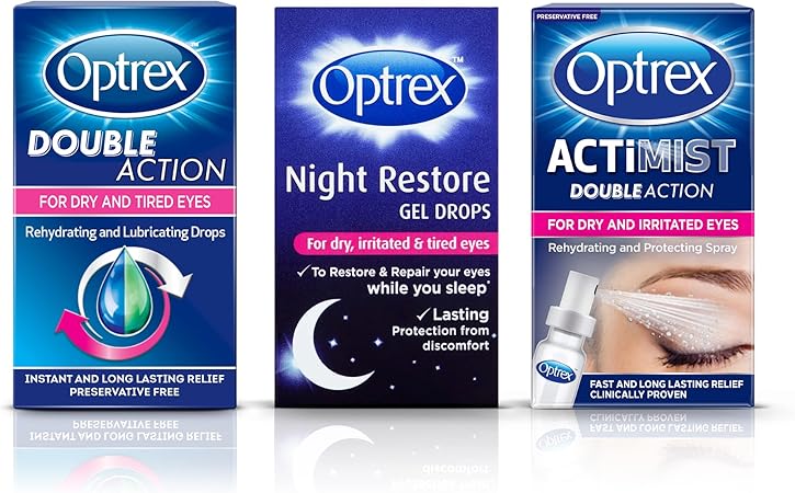 Optrex Day & Night Multiproduct for Dry Eyes, Optrex Eye Drops for Dry ...