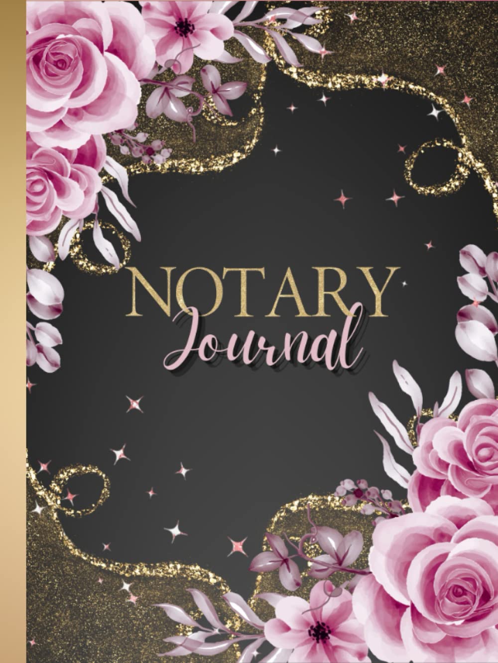 Pink Notary Journal and Log Book: Hardcover Notary Public Record Book ...
