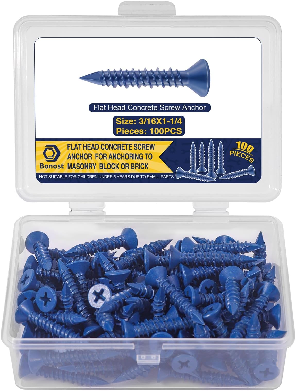 GRK 19/64" x 2-3/4", Gold 772691577740 57774 CALIBURN XL Concrete ...