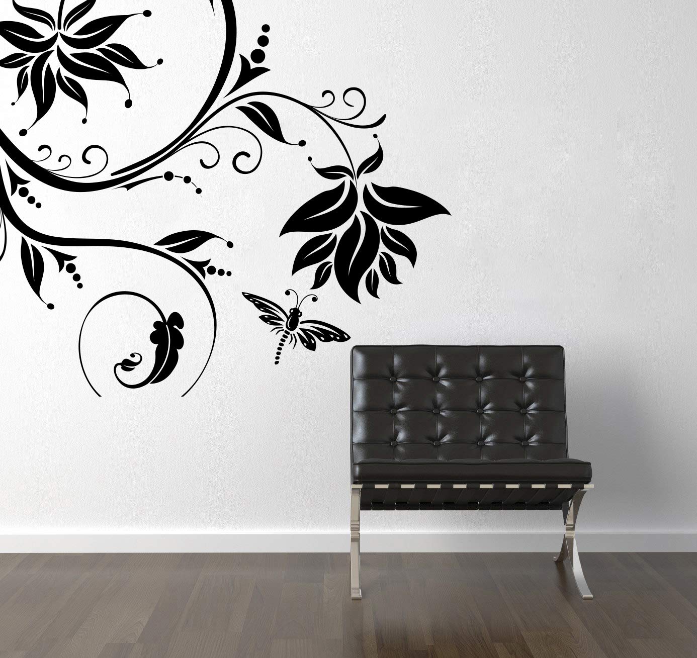 Sahaj Decor Flower Wall Sticker and Decal for Living and Bed Room Self ...