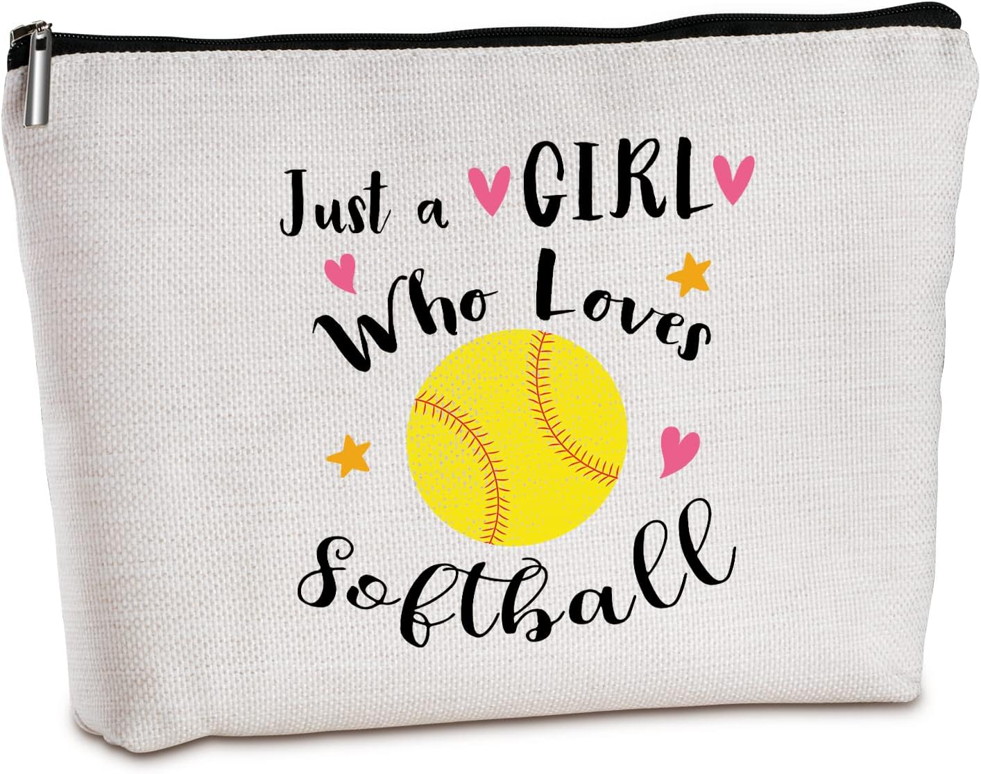 Amazon.com: Wlesinzt Softball Gifts Zipper Travel Makeup Bag for Women ...