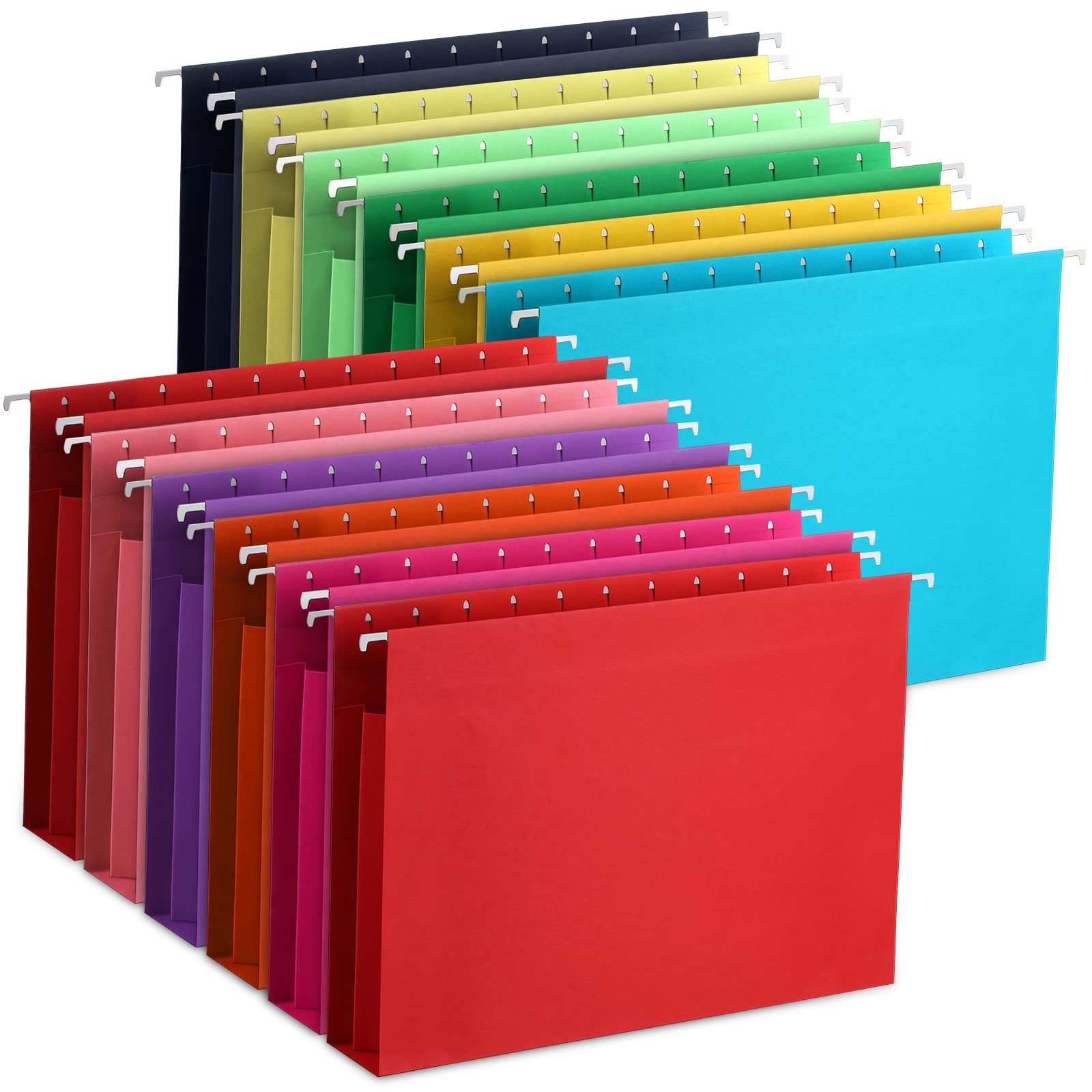 Amazon.com : Tenceur 60 Pack Expanding Hanging File Folders Letter Size ...