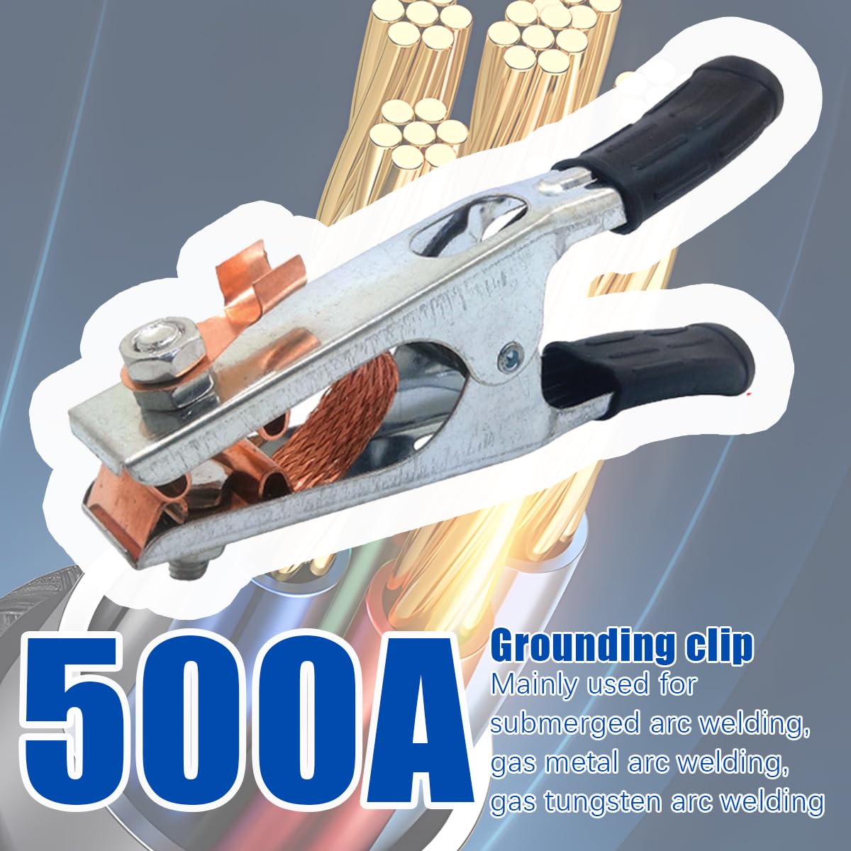 Snapklik.com : Car Welding Ground Clamp, 500A Electroplated Vehicle ...