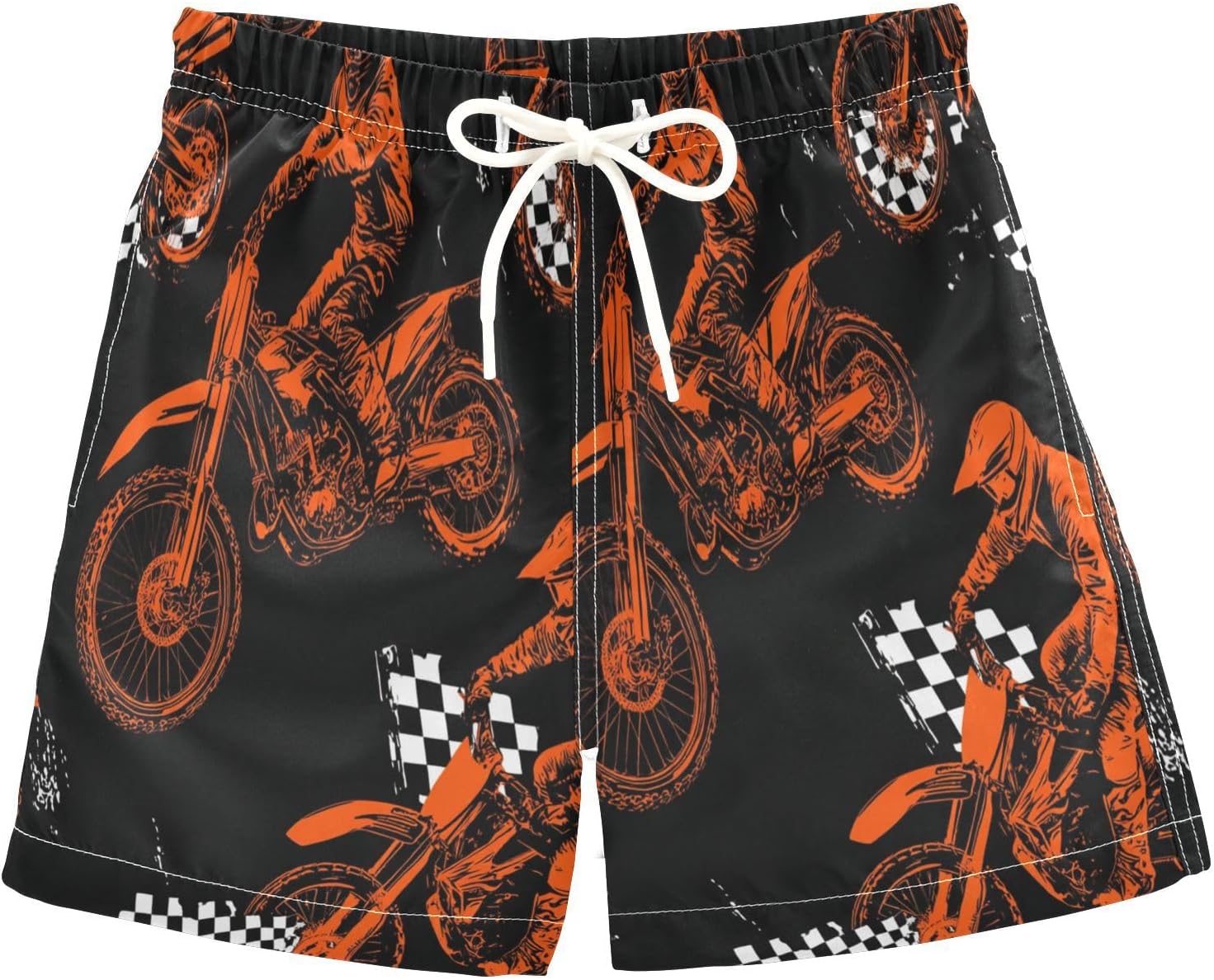 Amazon.com: Boccsty Dirt Bike Riders Orange Racing Suits Boys Swim ...