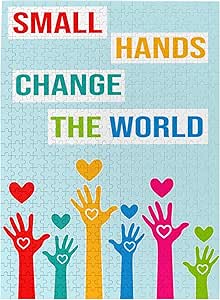 Amazon.com: Aikeory Small Hands Change The World Puzzle, Diversity Wall ...