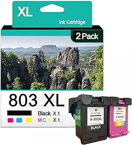 Amazon.com: 803XL Ink Cartridges Compatible for HP Envy 5020 5055 ...