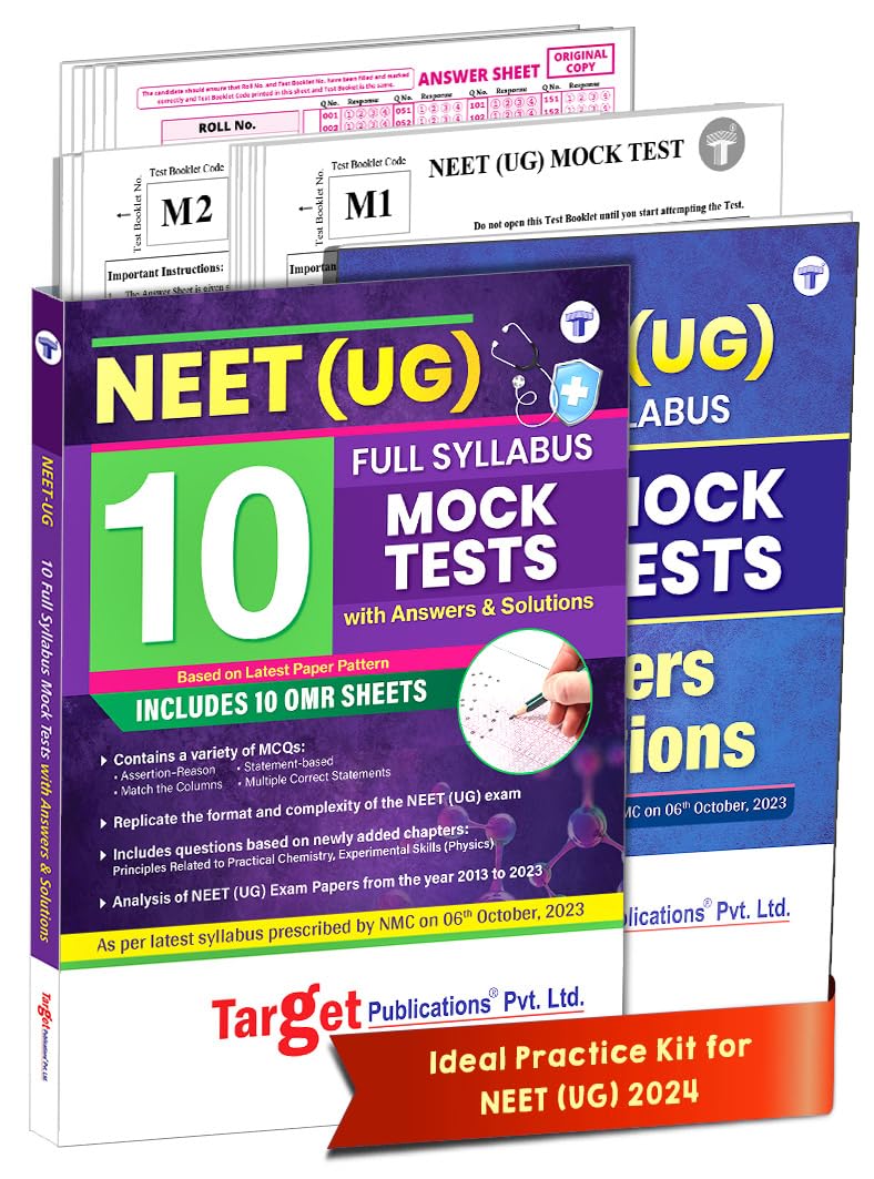 Buy 10 NEET UG Mock Test Papers Book Based On New Pattern NTA NEET With ...