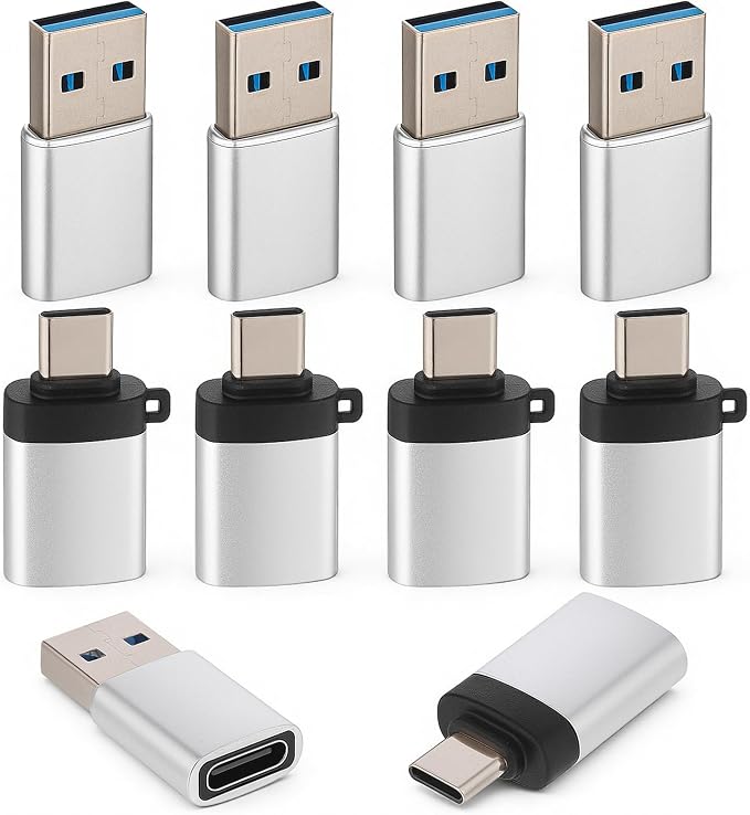 Amazon.com: Bruislard USBA to USBC Adapter,10 Pack USB to USB C Adapter ...