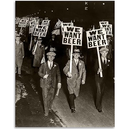 Amazon.com: We Want Beer Signs Protest Against Prohibition Retro ...