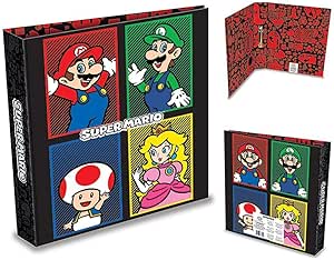 Amazon.com : Pyramid International Super Mario A4 Ring Binder Folder (4 ...