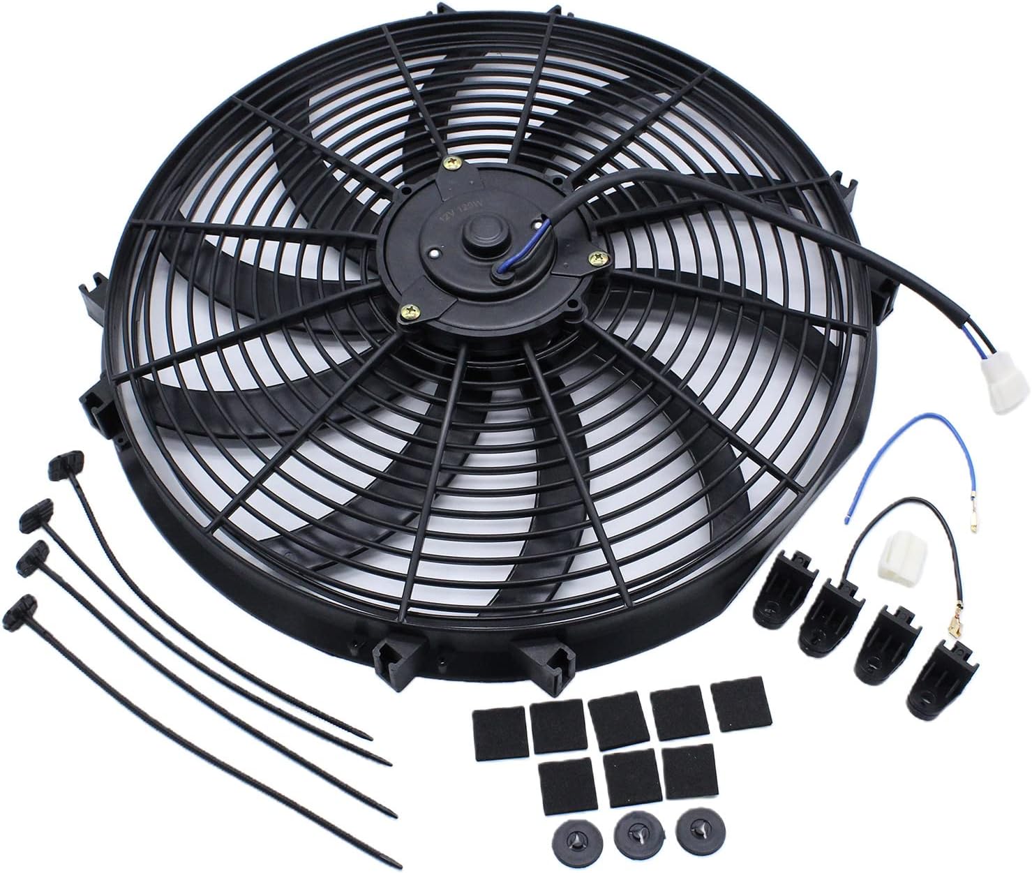 Amazon.com: Unahtinr 16" Electric Radiator Cooling Fan Mounting Kit ...