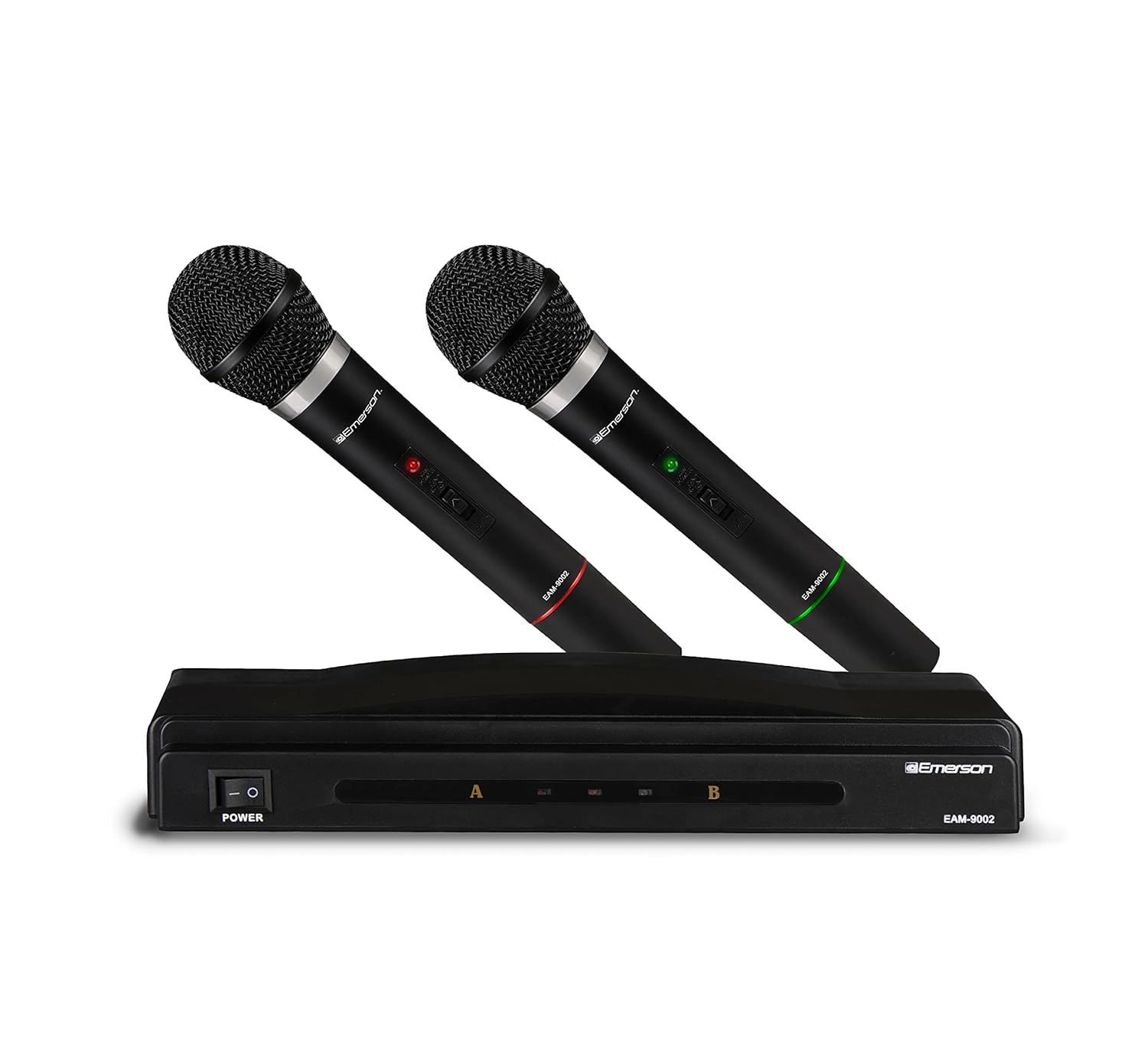 Naxa NAM-984 Dual Handheld Wireless Microphone Starter Kit with ...