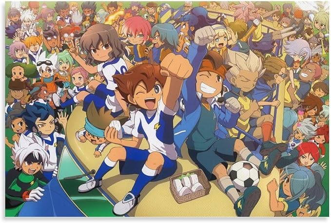 Amazon.com: UERHZGJ Inazuma Eleven Poster Anime Art Wallpaper Wall Art ...