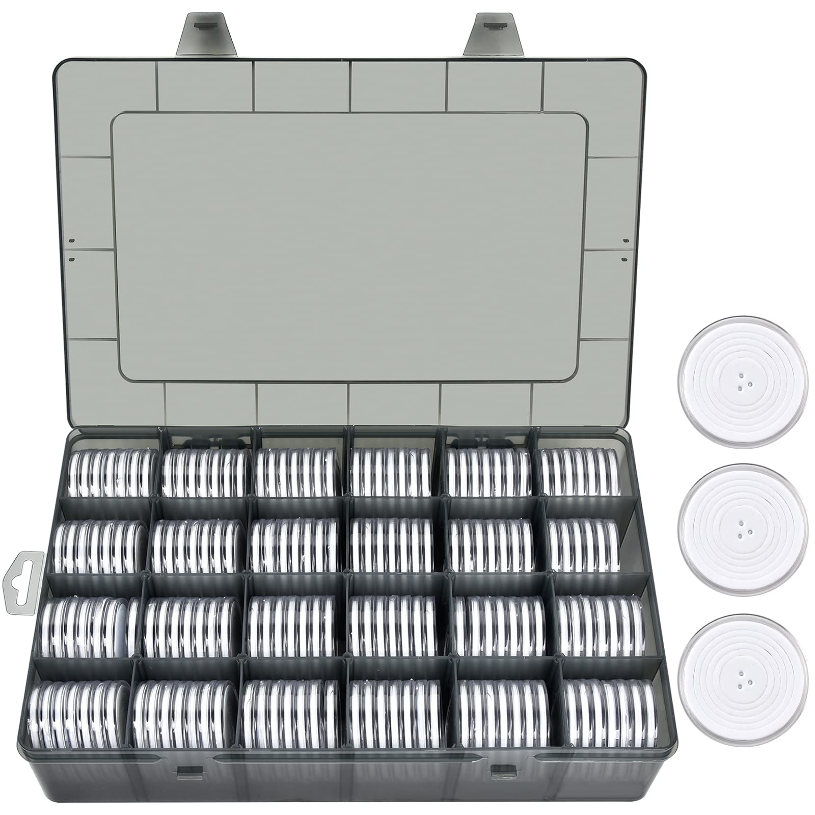 Amazon.com: FULLCASE 168 Pieces 46mm Coin Capsules with Foam Gasket and ...