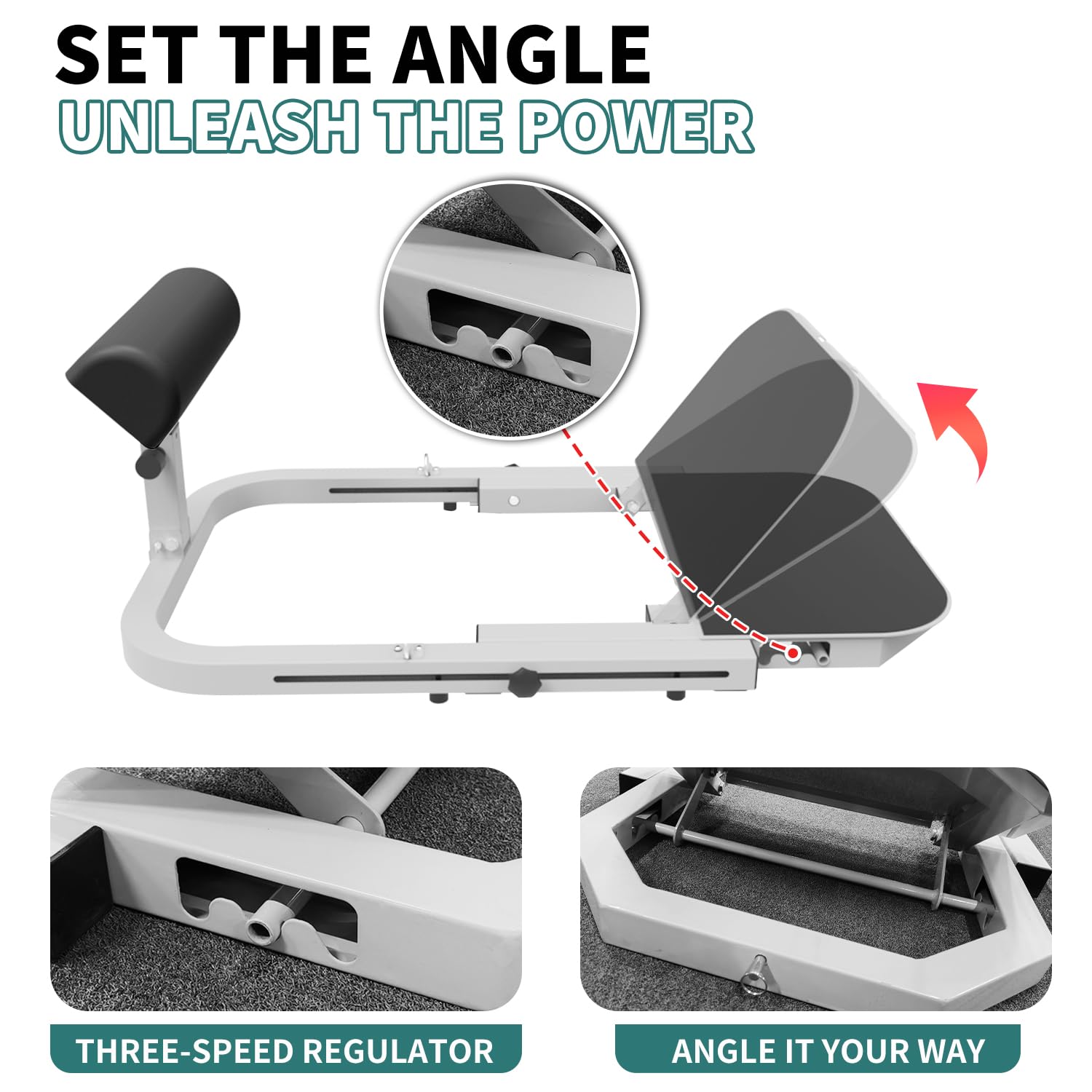 Snapklik.com : Hip Thrust Machine For Home Gym, Adjustable Hip Thrust ...