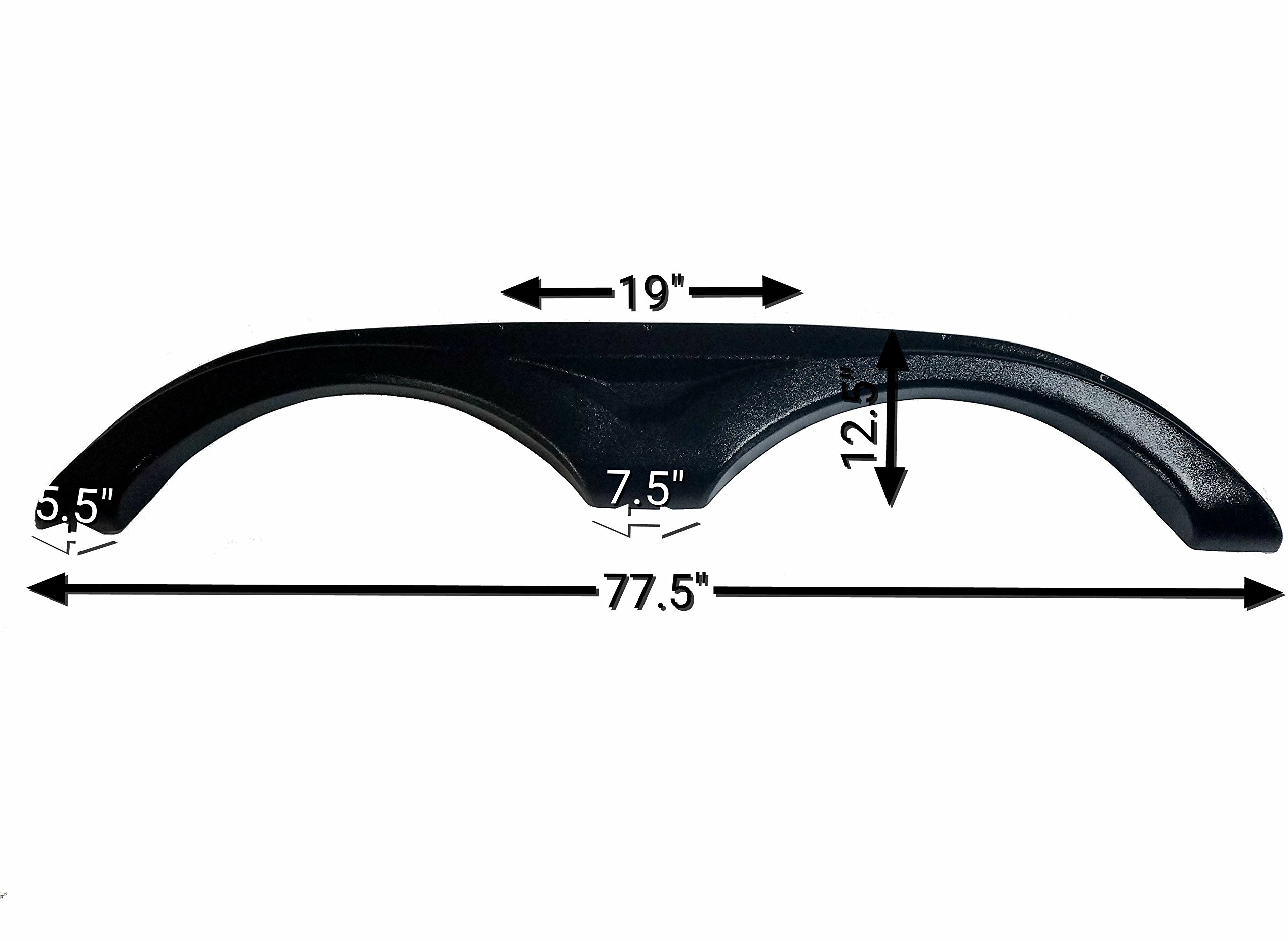 Continental Kit Dutchmen Infinity Fender Skirt (Black) - Replacement ...
