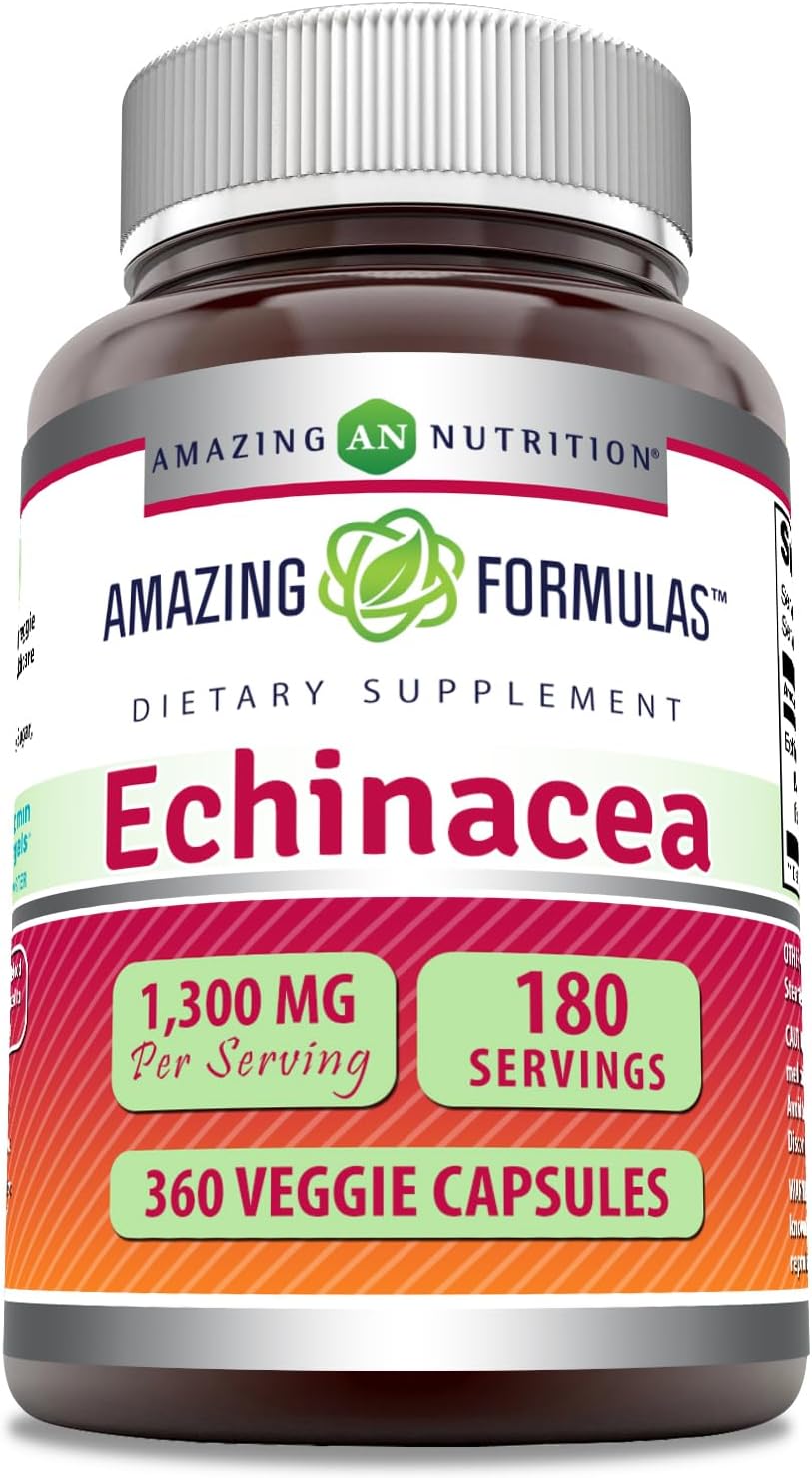 Amazon.com: tnvitamins Echinacea Capsules (1500 MG x 180 Capsules ...