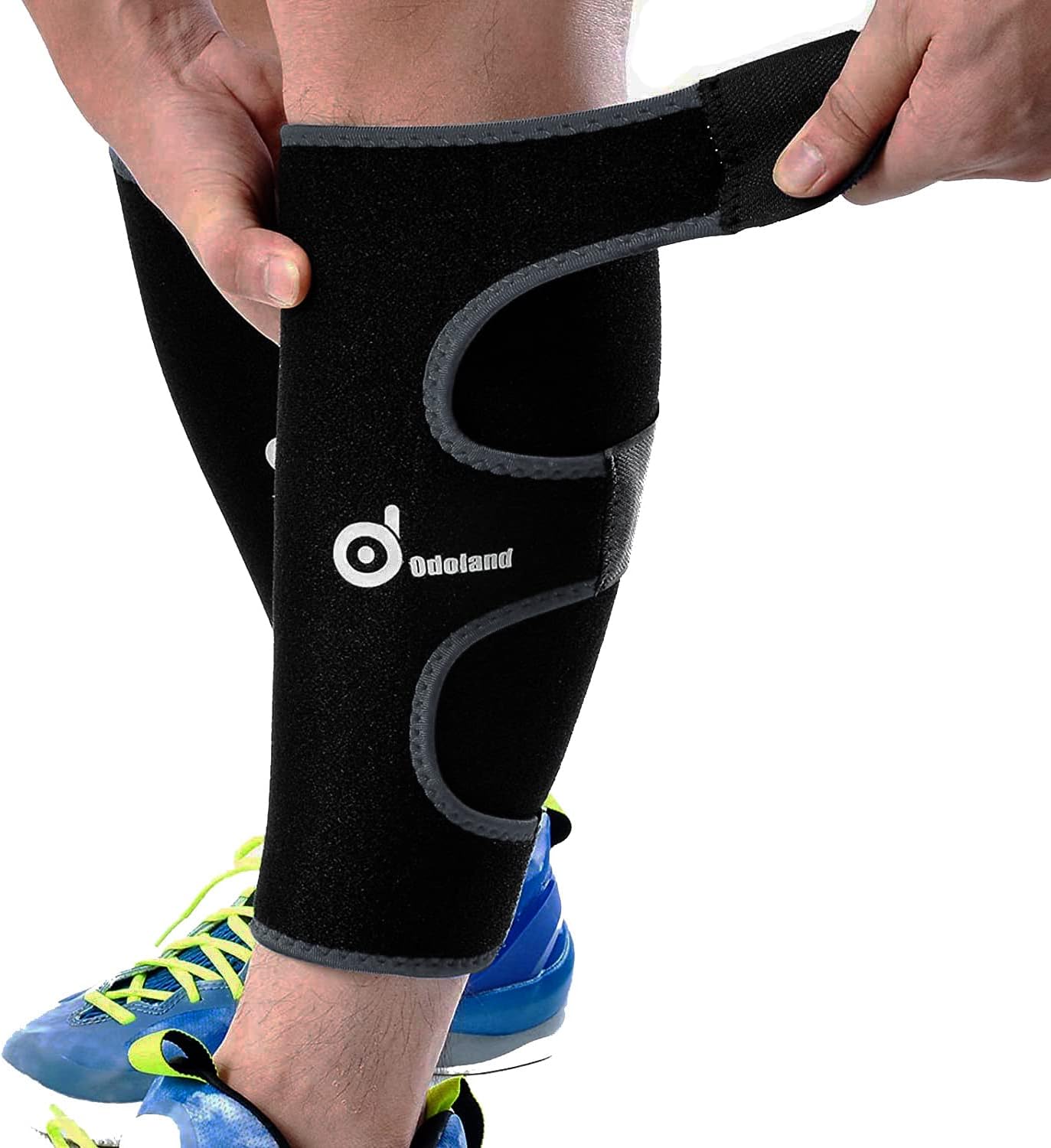 Amazon.com: Odoland Calf Compression Sleeve Calf Brace for Calf Pain ...
