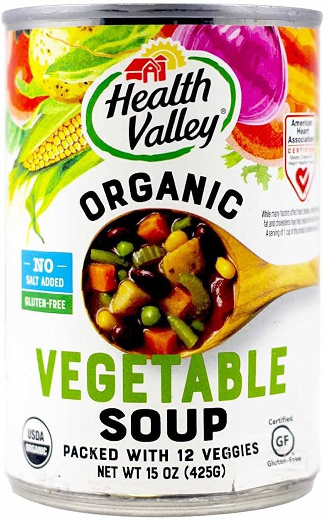 Amazon.com : Health Valley Organic Vegetable Soup No Salt Added - 15 fl ...