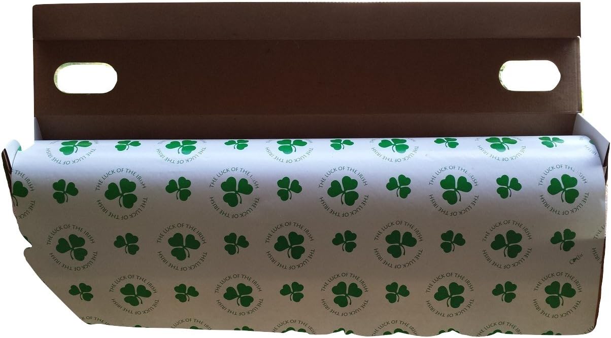 Amazon.com: Luck of the Irish Shamrock Wrapping Paper Gift Wrap Paper ...