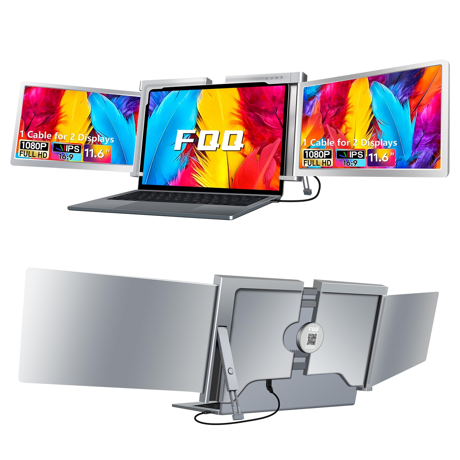 FQQ Extensor de monitor de laptop – Extensor de tela de laptop de 11,6 ...